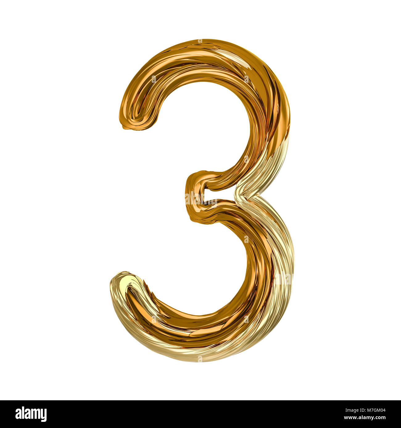 Image of gold color alphabet isolated on white. 3D rendering Stock ...