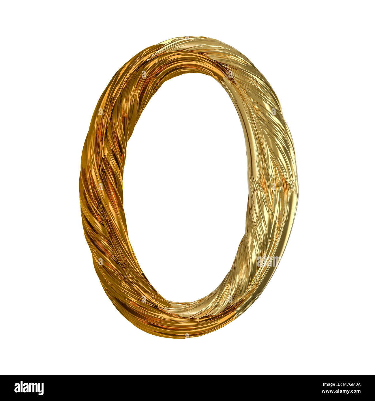 Image of gold color alphabet isolated on white. 3D rendering Stock ...