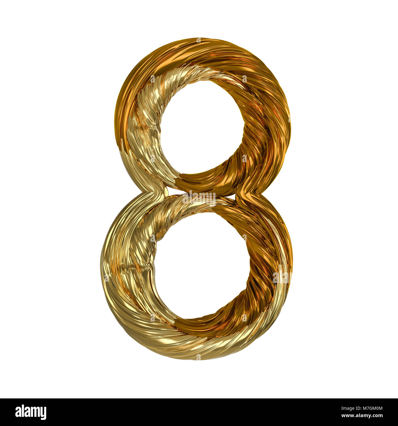 Image of gold color alphabet isolated on white. 3D rendering Stock ...