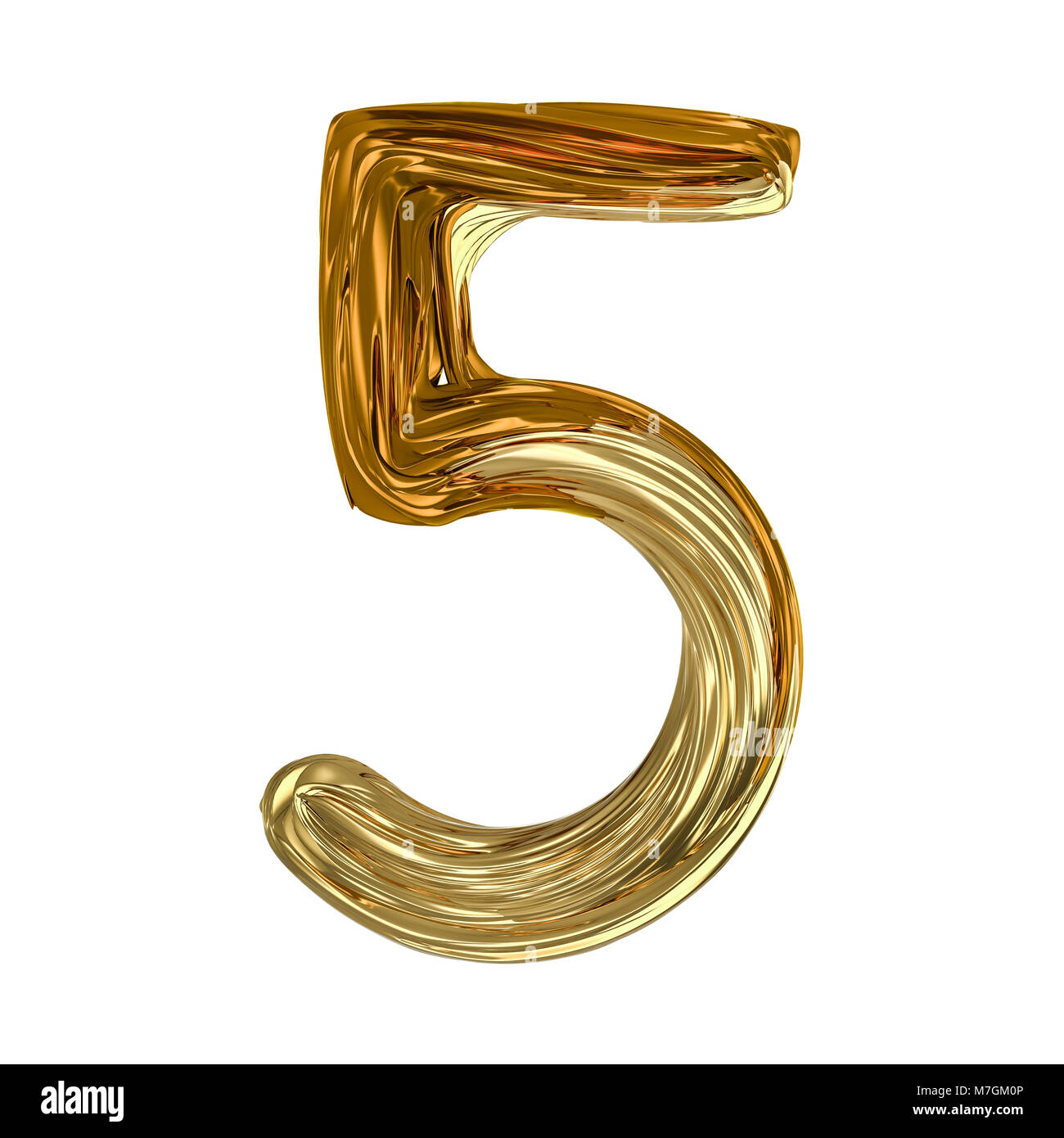 Image of gold color alphabet isolated on white. 3D rendering Stock ...