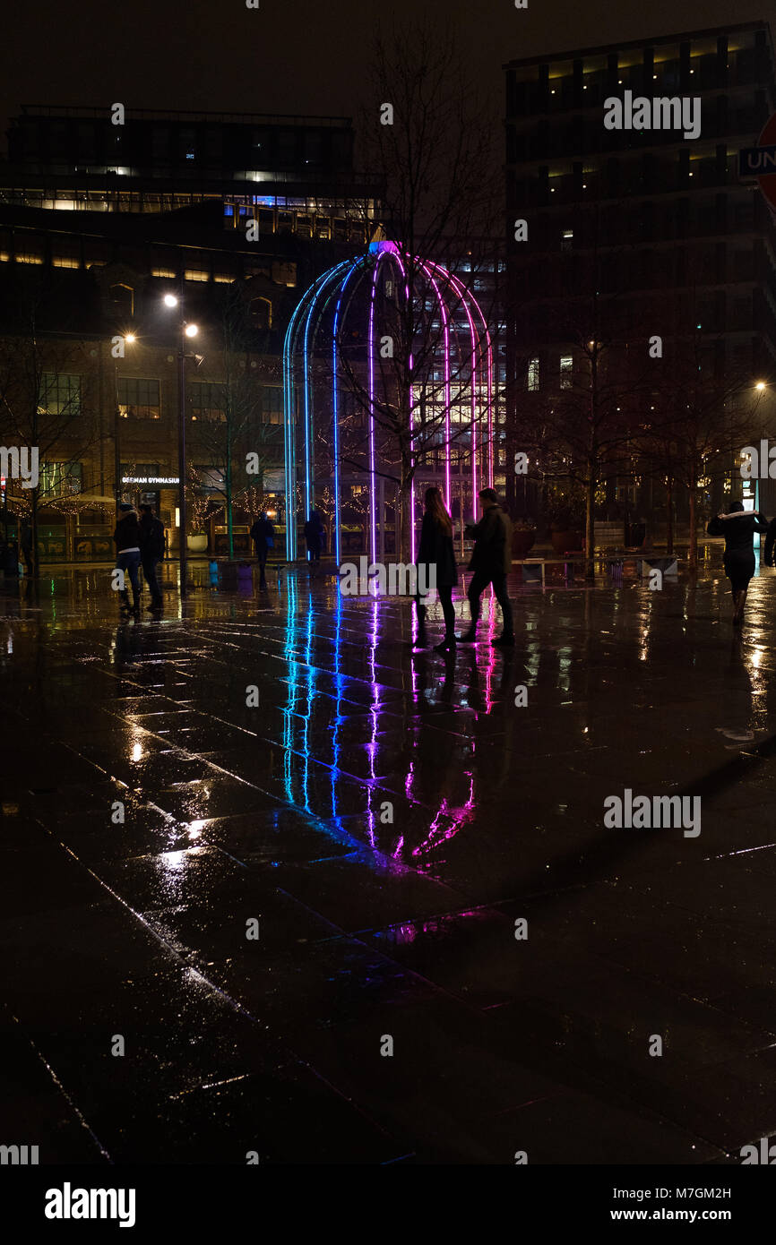 The giant “birdcage” in Battle Bridge Place is Jacques Rival’s artwork ...
