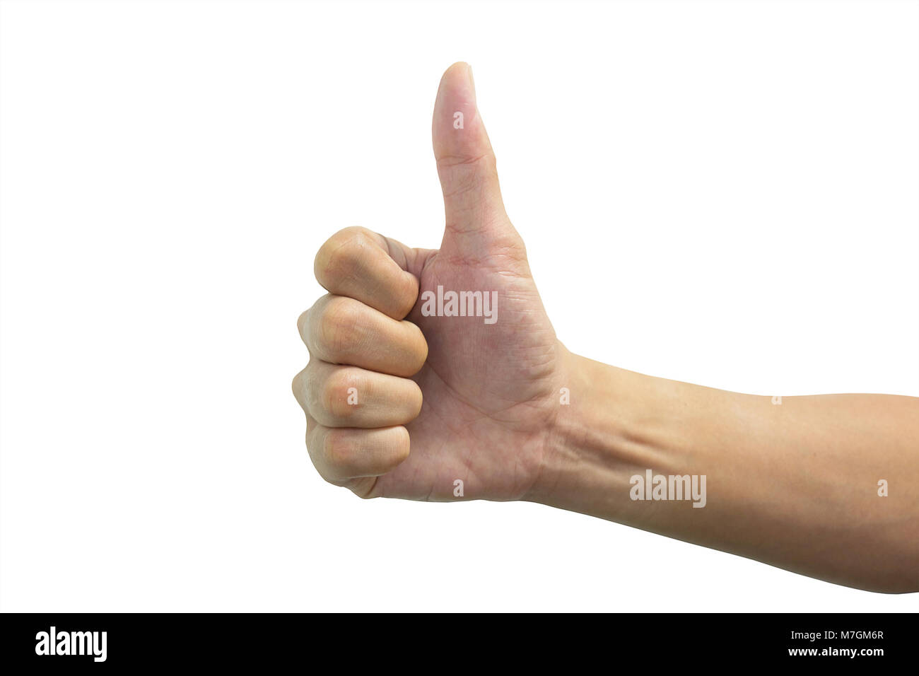 Isolated thump up hand representing good and positive meaning Stock ...