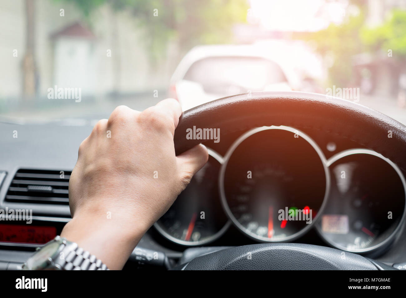Driving a left hand drive car hi-res stock photography and images - Alamy