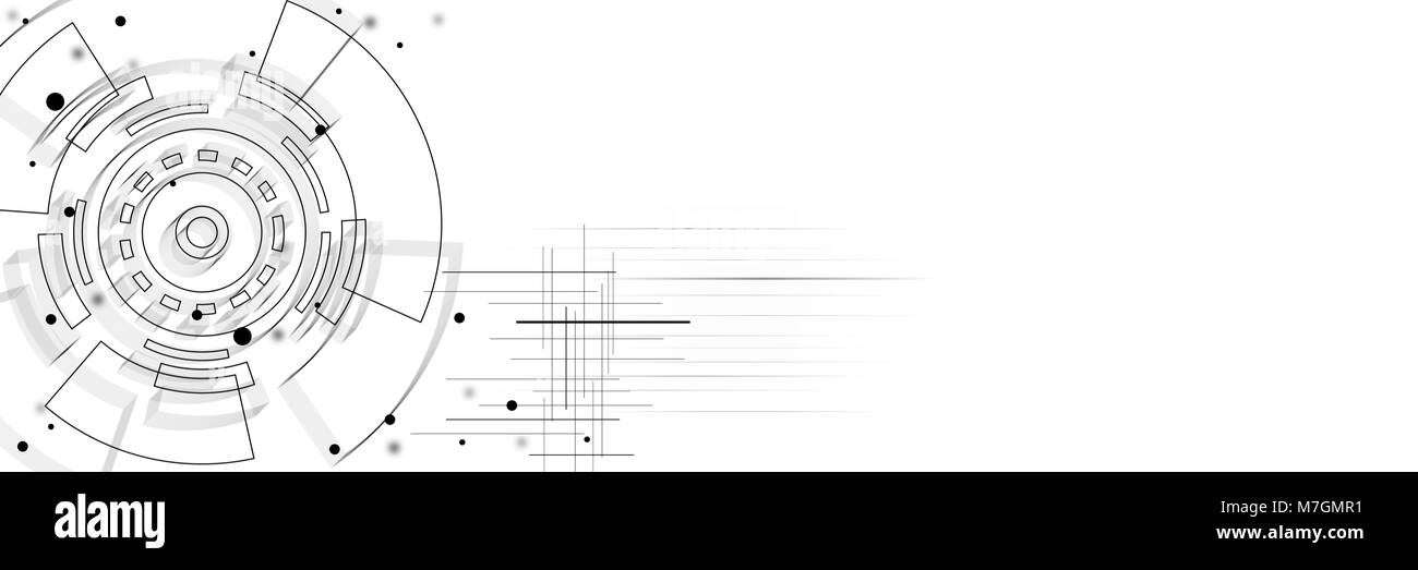 Futuristic digital network Black and White Stock Photos & Images - Alamy