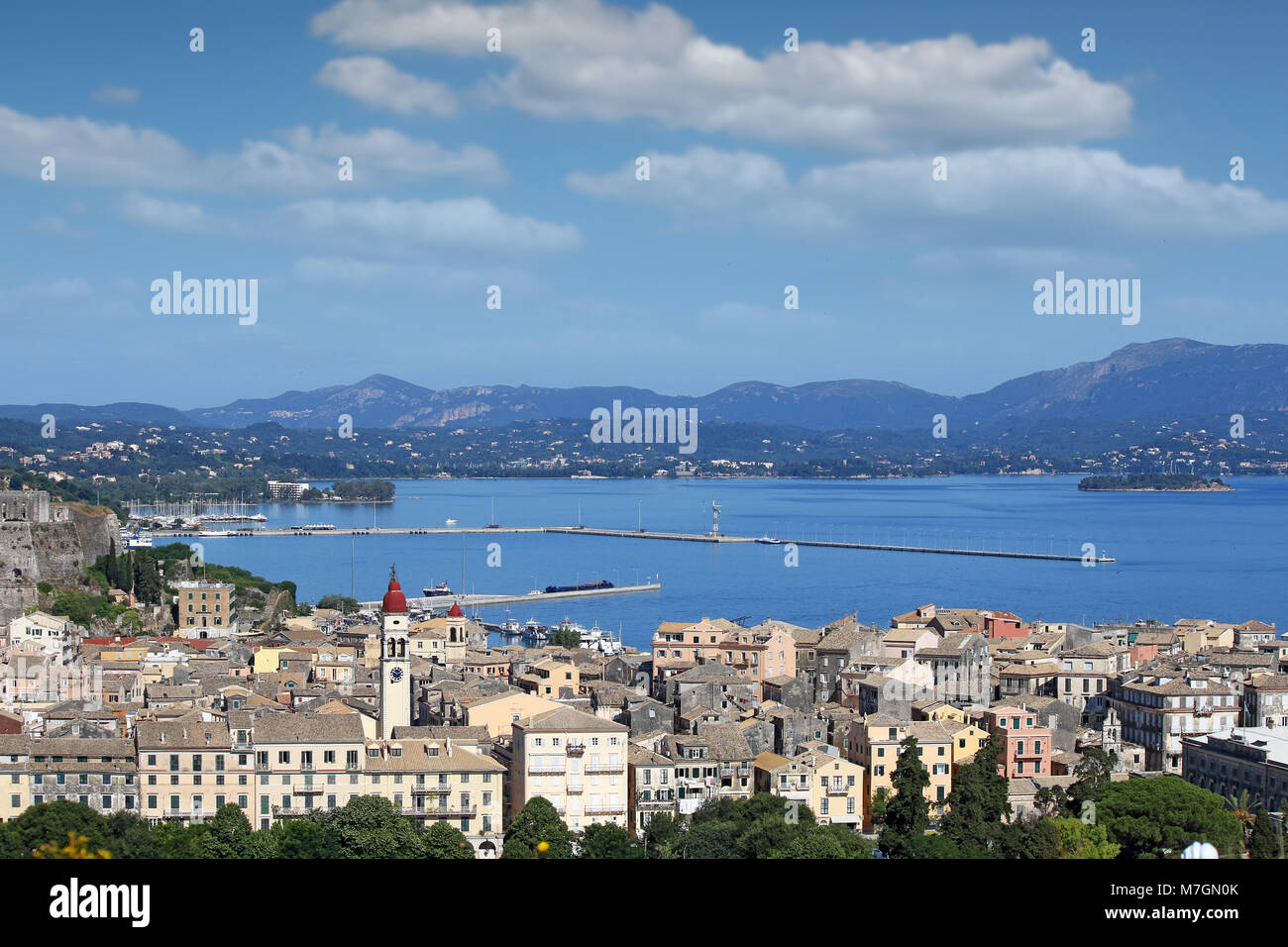 Corfu town cityscape summer season Greece Stock Photo - Alamy