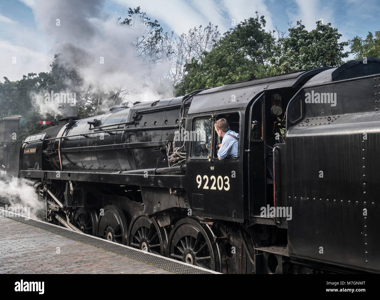 Steam Train 92203 Black Prince High Resolution Stock Photography and ...