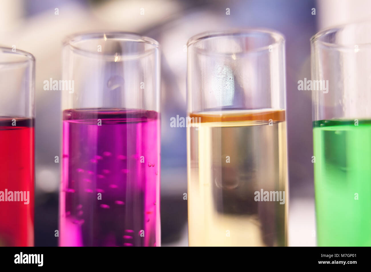 Laboratory tube is used by scientists and students for analysis and ...