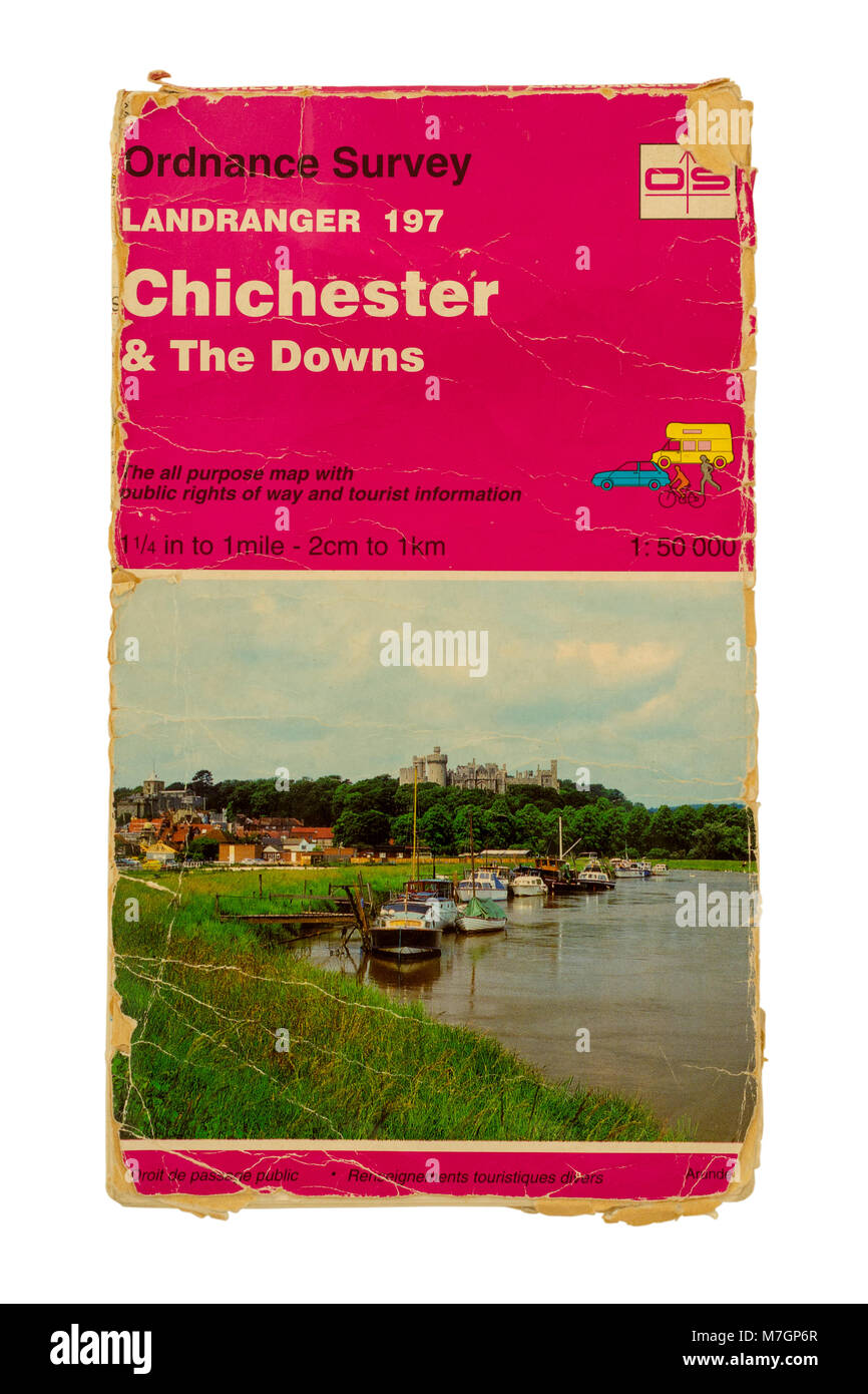 Chichester map hi-res stock photography and images - Alamy