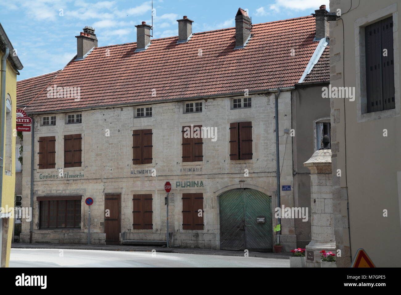 Old building, Beze, France Stock Photo - Alamy