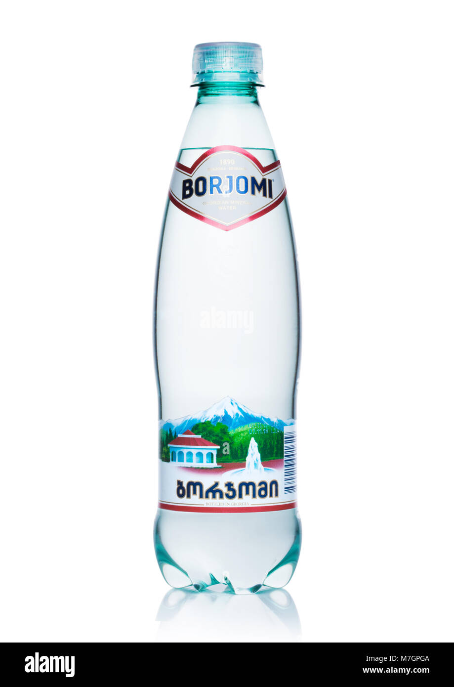 LONDON, UK - MARCH 10, 2018 : Plastic bottle of Borjomi sparkling ...