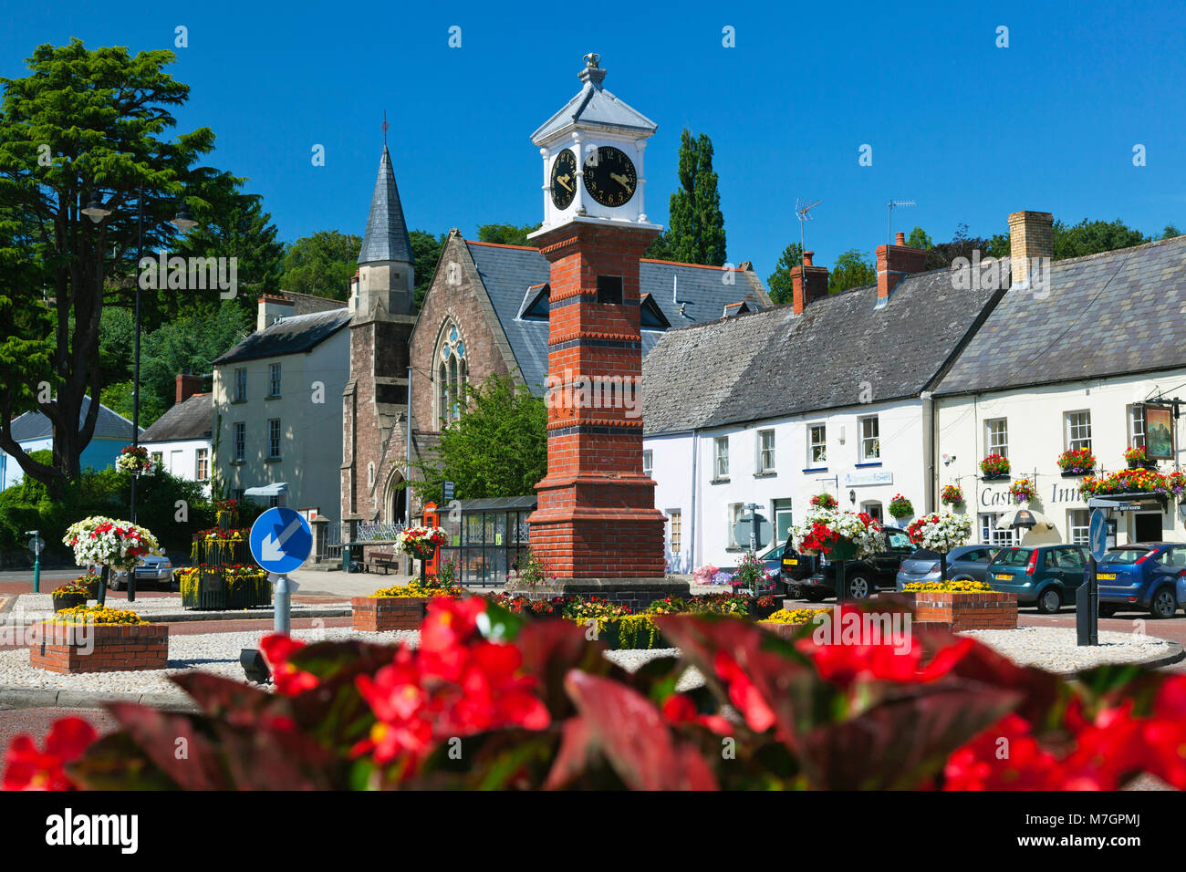 Clock tower twyn square usk hi-res stock photography and images - Alamy