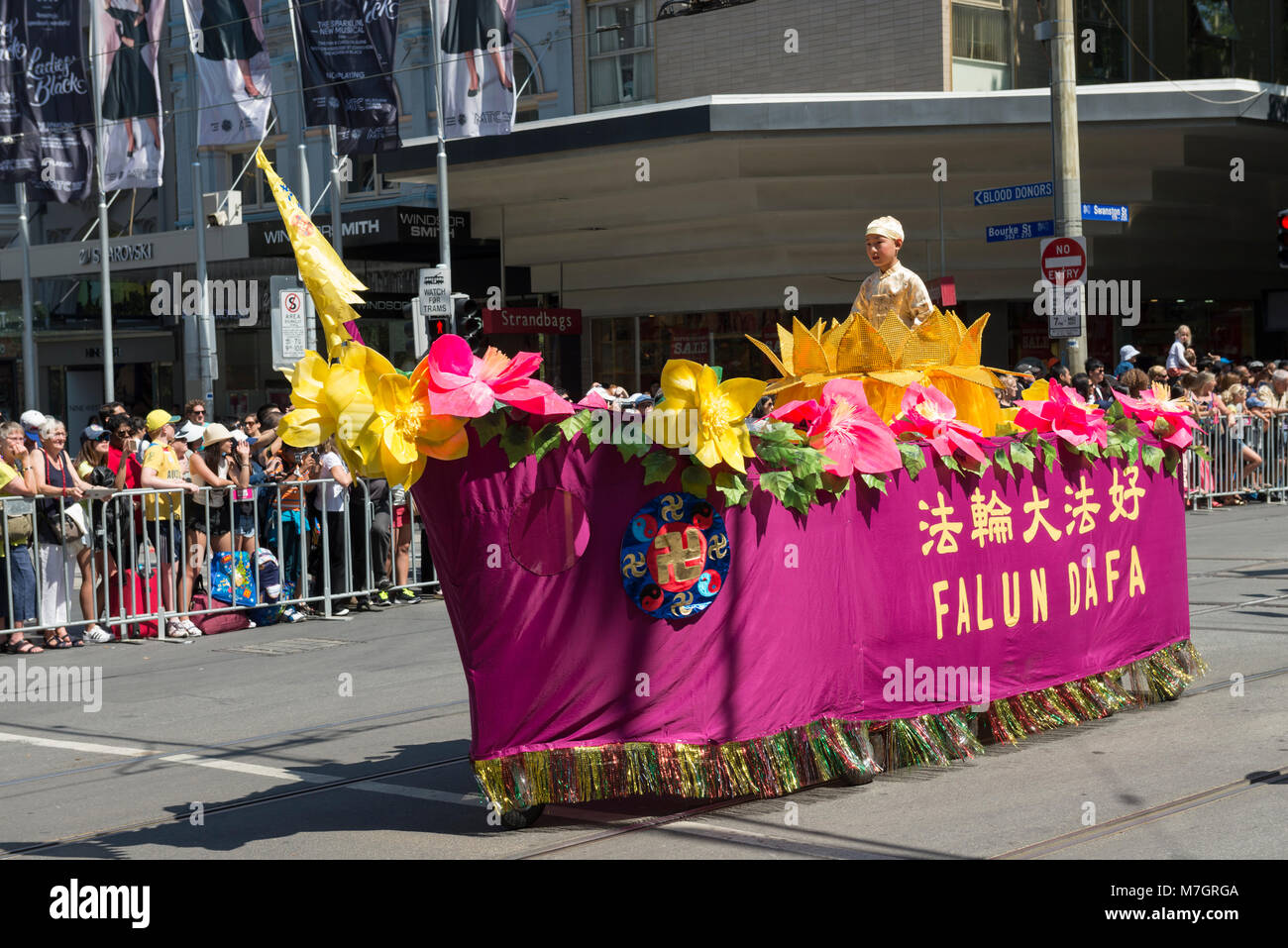 The Australia Day Parade when communities in Melbourne, Australia, from ...
