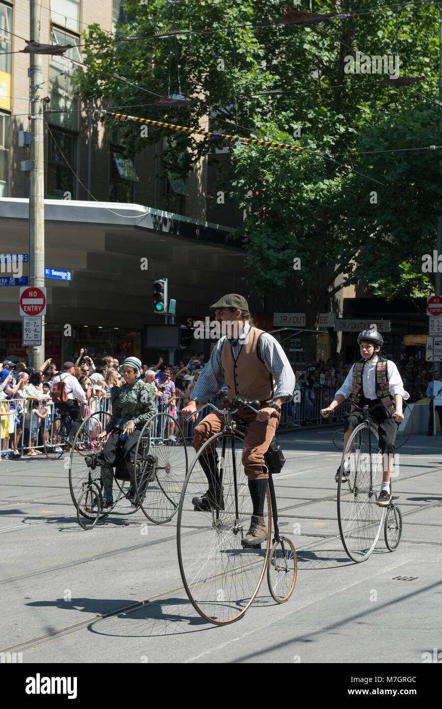 The Australia Day Parade when communities in Melbourne, Australia, from ...