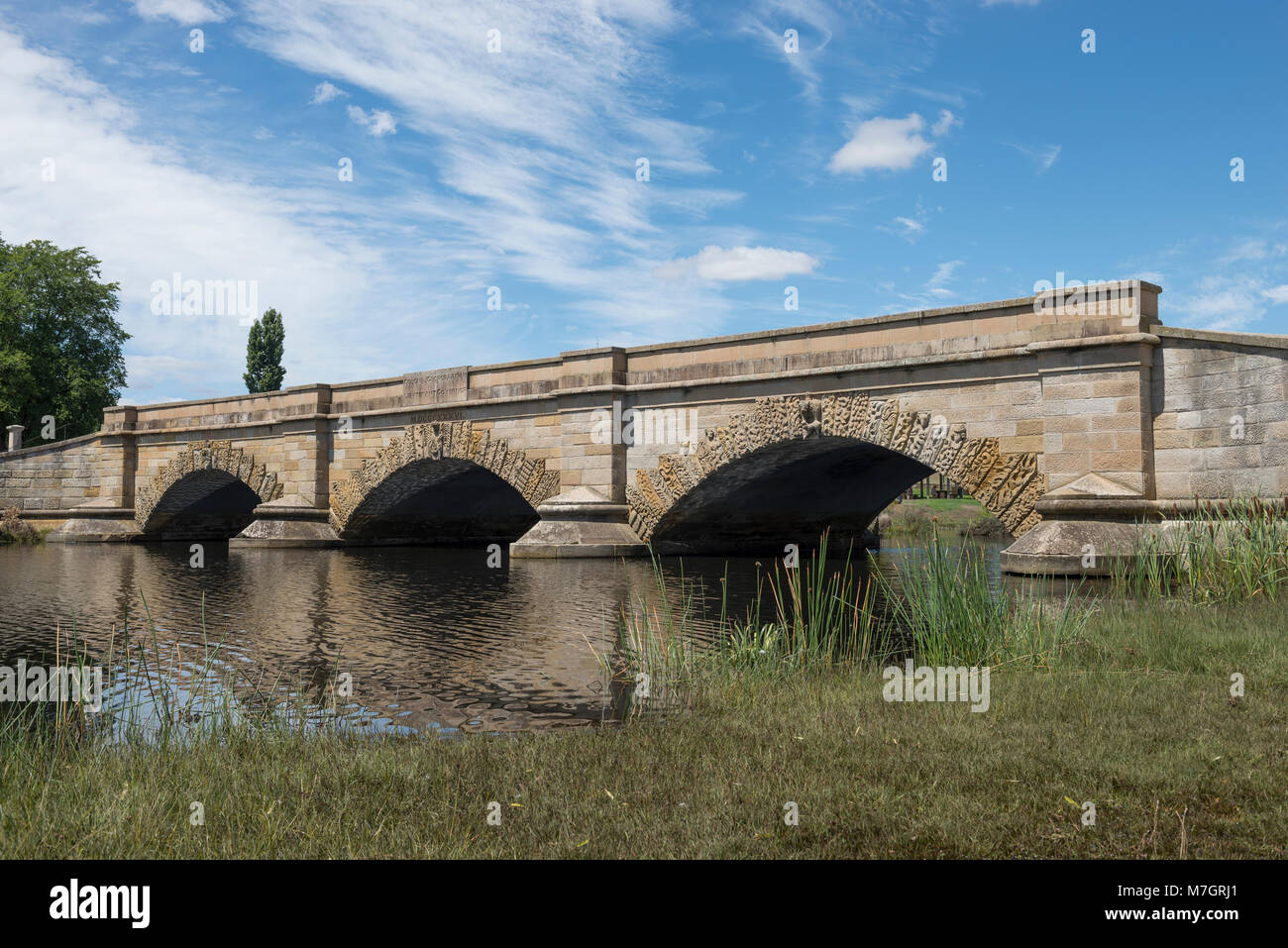 Ross Bridge on the Macquarie River in the Town of Ross, Tasmania. Built ...