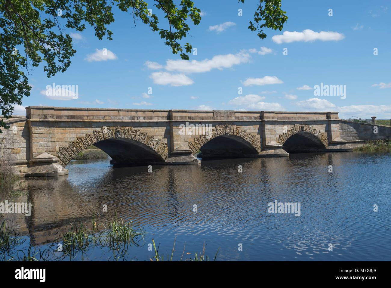 Ross Bridge on the Macquarie River in the Town of Ross, Tasmania. Built ...