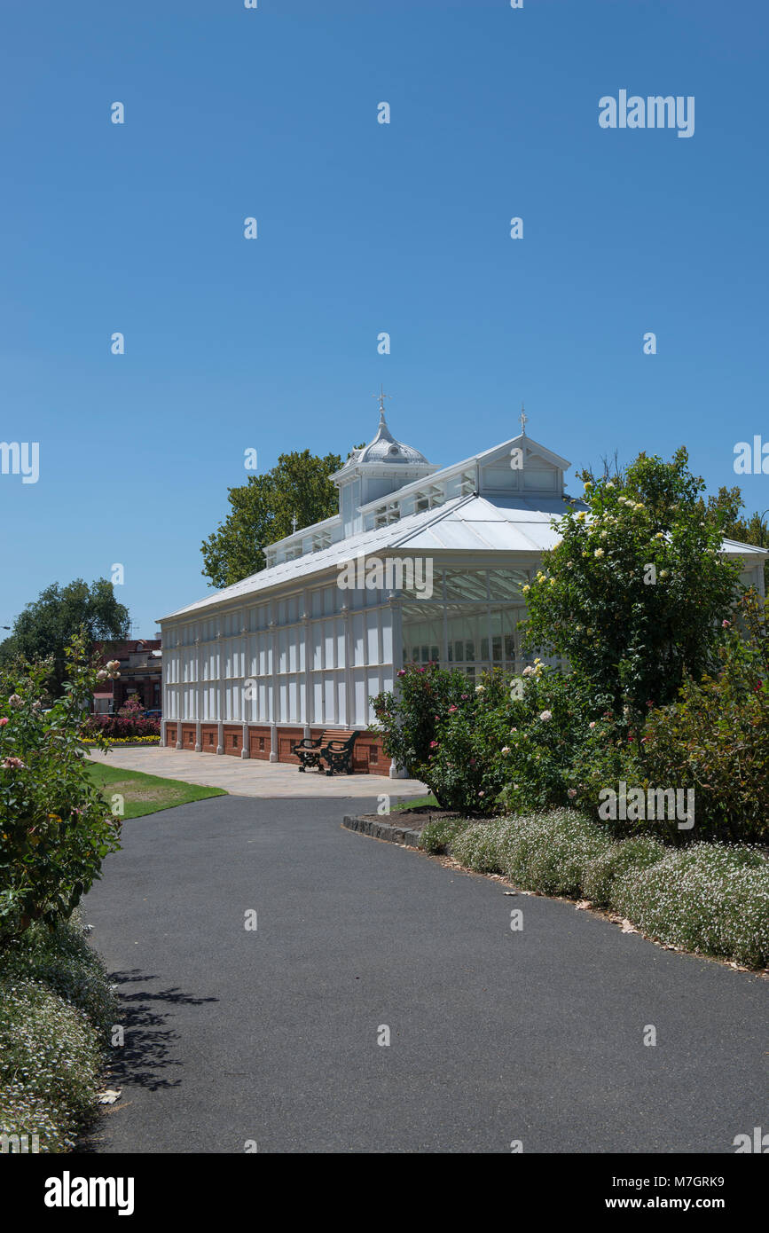 The 19th century Conservatory in the Conservatory Gardens, Bendigo ...