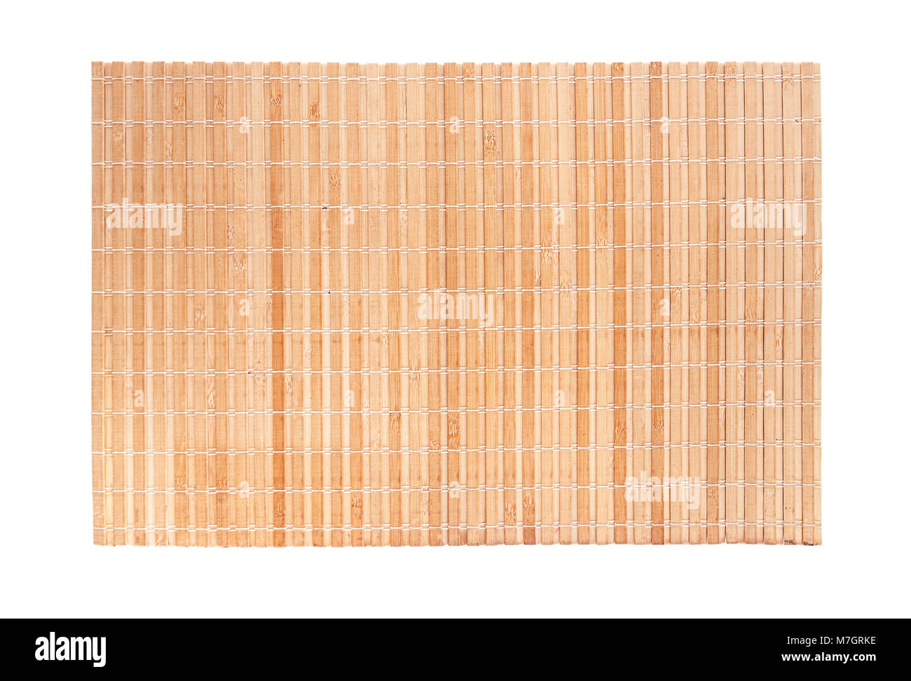 Bamboo tablecloth on the table. A pattern is visible Stock Photo - Alamy
