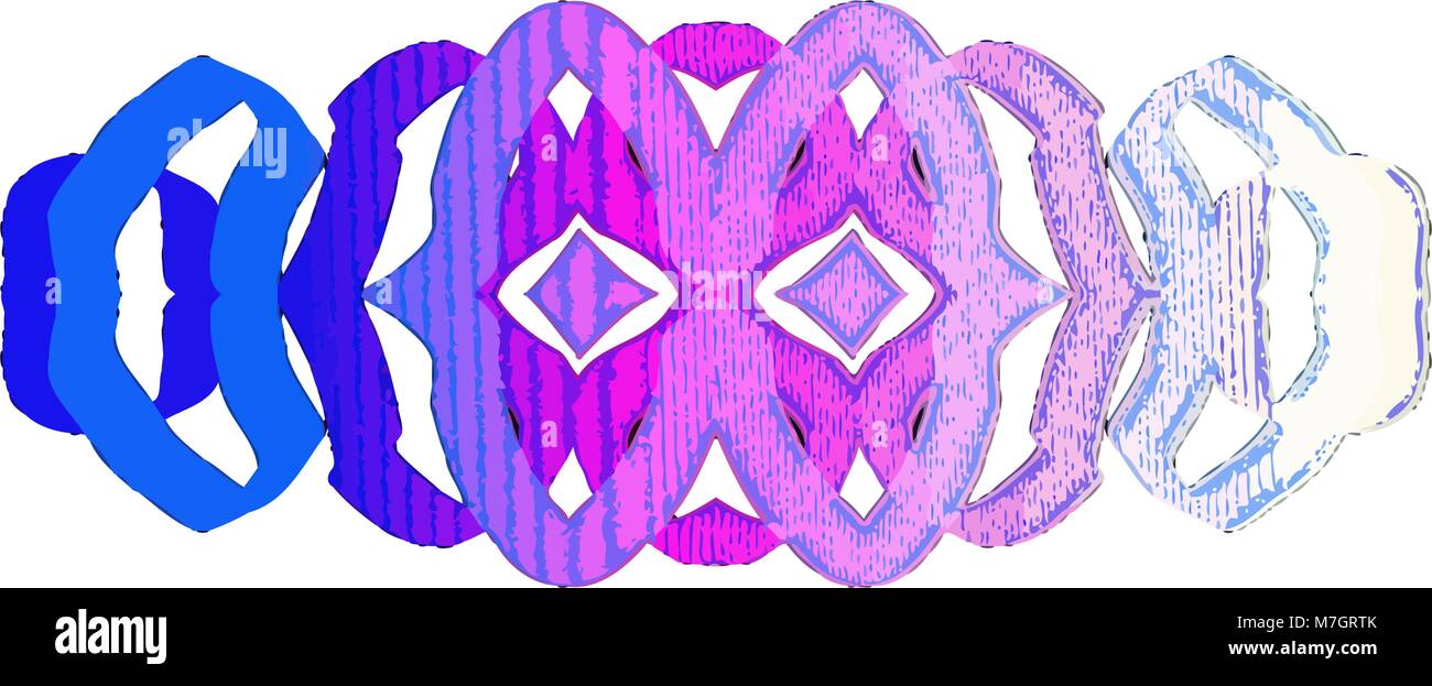 Abstract vector Blue to white ribbon design page divider border artwork ...