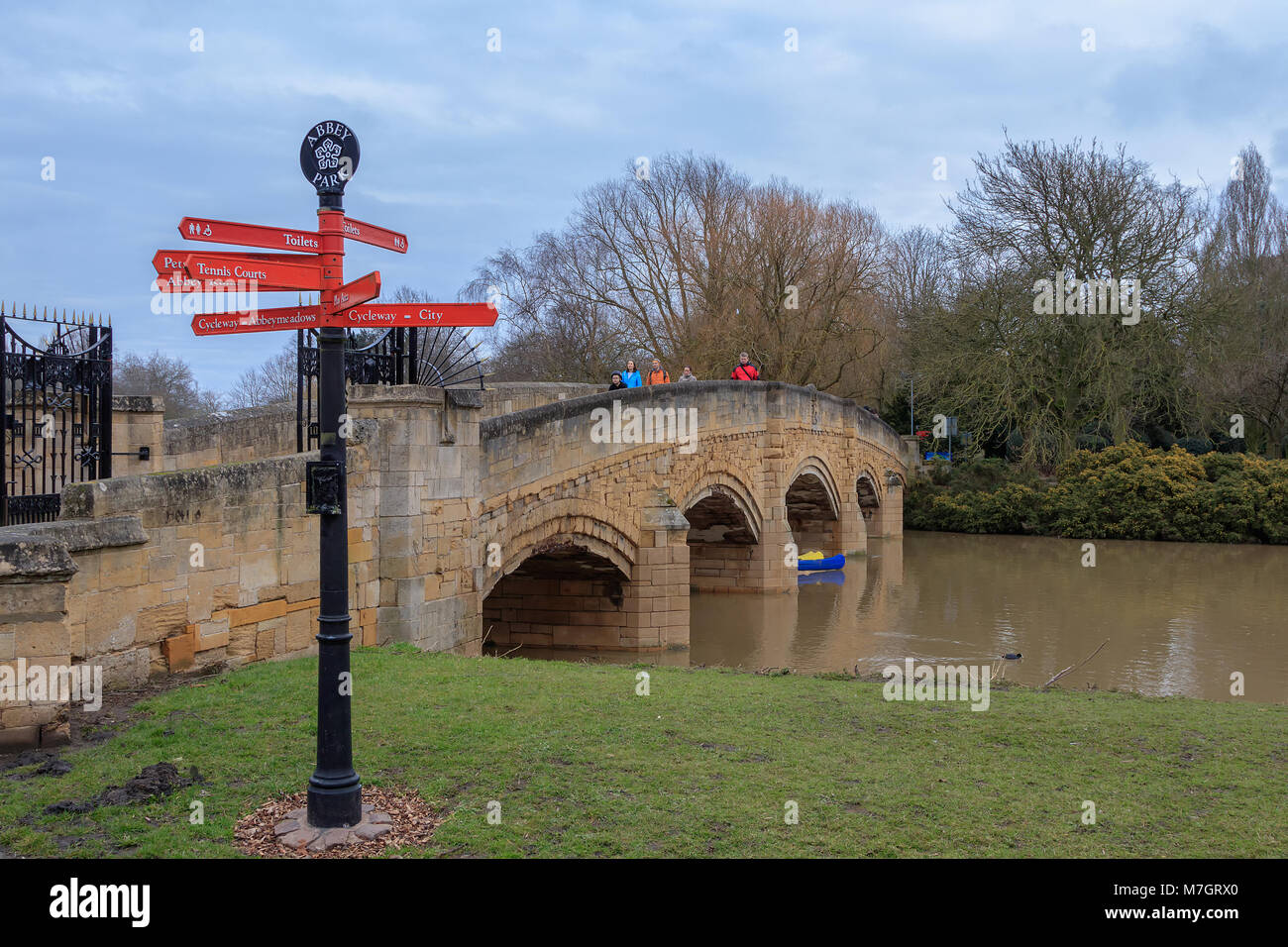 Abbey Park Bridge In Leicester, United Kingdom Stock Photo - Alamy