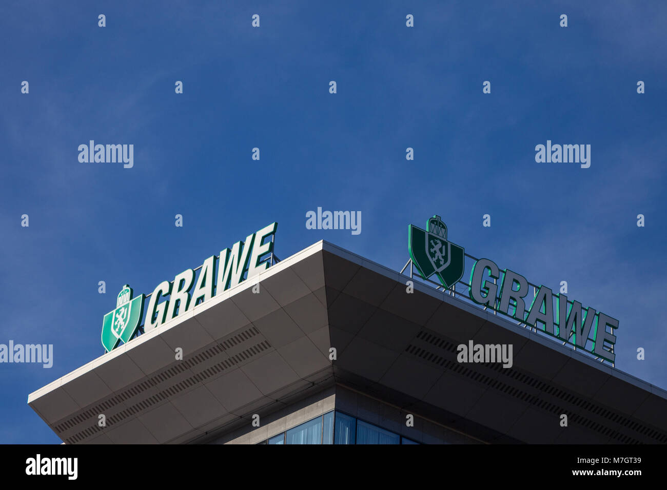 Grawe logo hi-res stock photography and images - Alamy