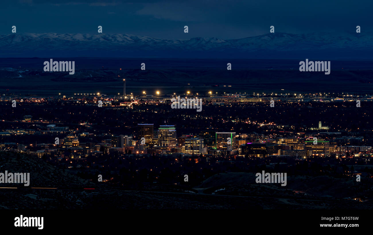 Boise idaho skyline in winter hi-res stock photography and images - Alamy