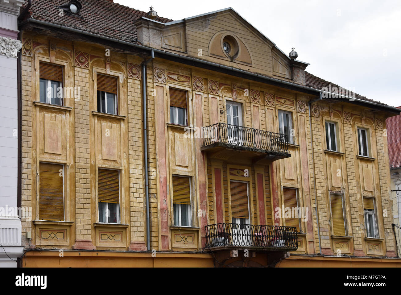 Old building Facade at Union Square. Timisoara, Romania Stock Photo - Alamy