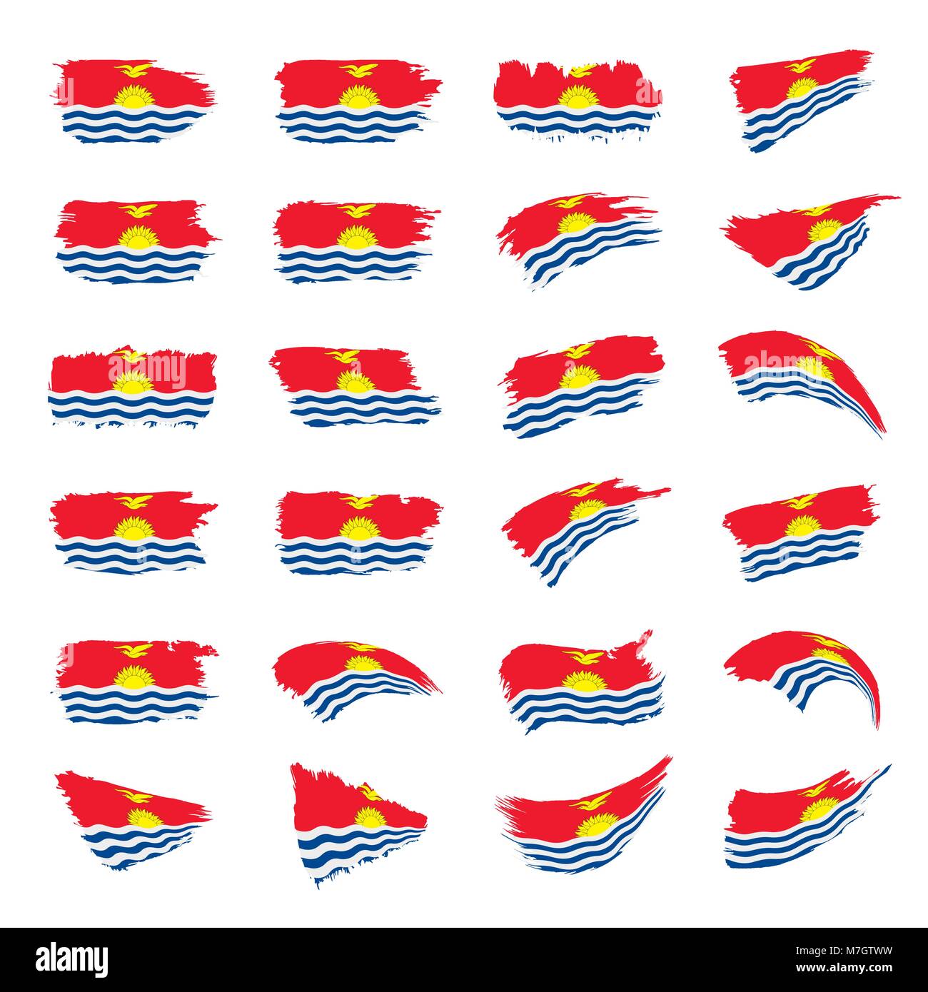 Kiribati flag, vector illustration Stock Vector Image & Art - Alamy