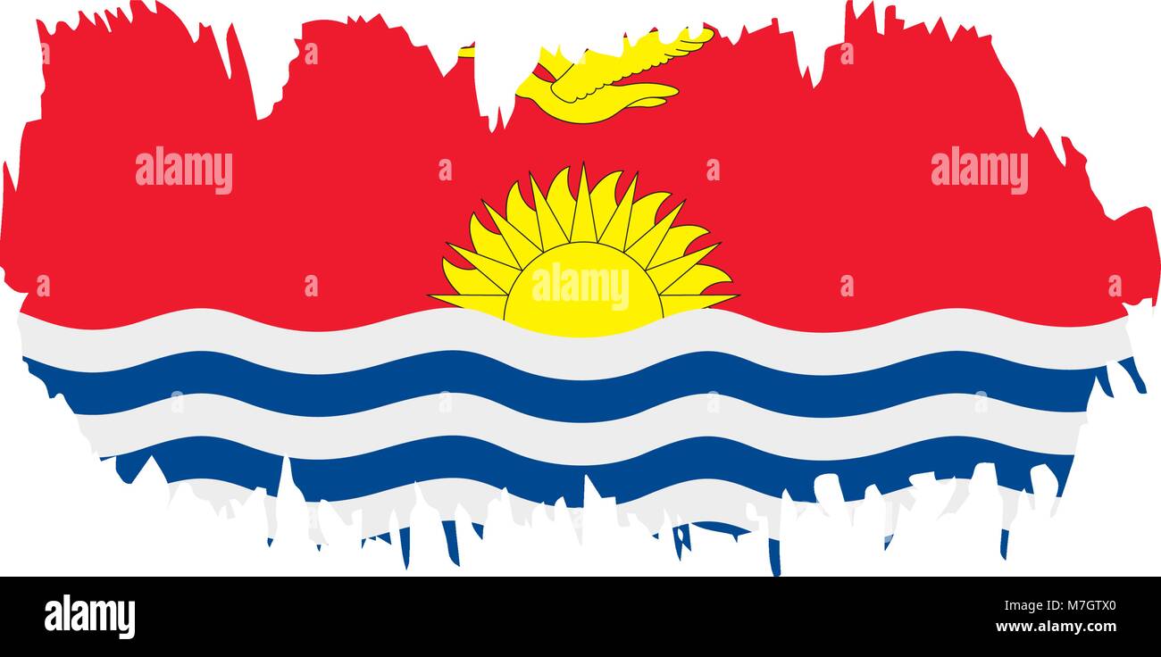 Kiribati flag, vector illustration Stock Vector Image & Art - Alamy