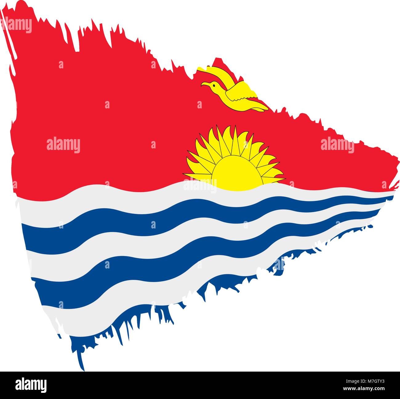 Kiribati flag, vector illustration Stock Vector Image & Art - Alamy