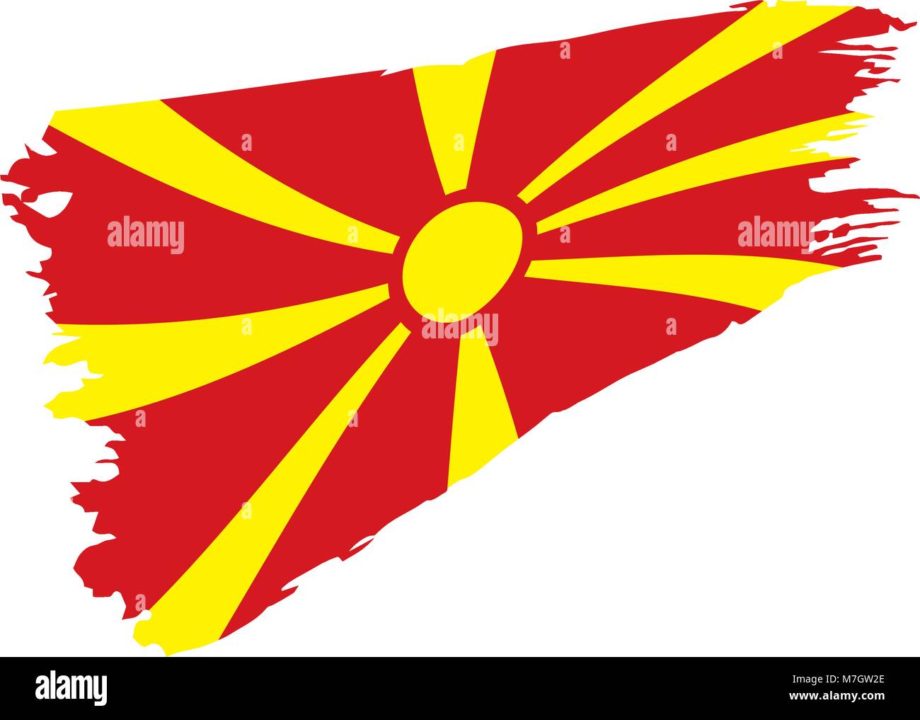 Macedonia flag, vector illustration Stock Vector Image & Art - Alamy