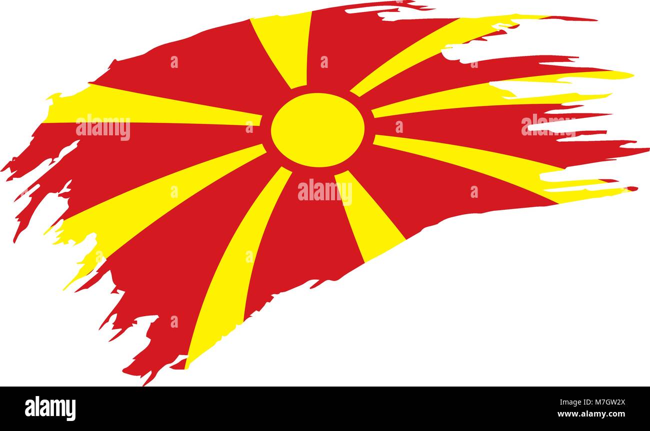 Macedonia flag, vector illustration Stock Vector Image & Art - Alamy
