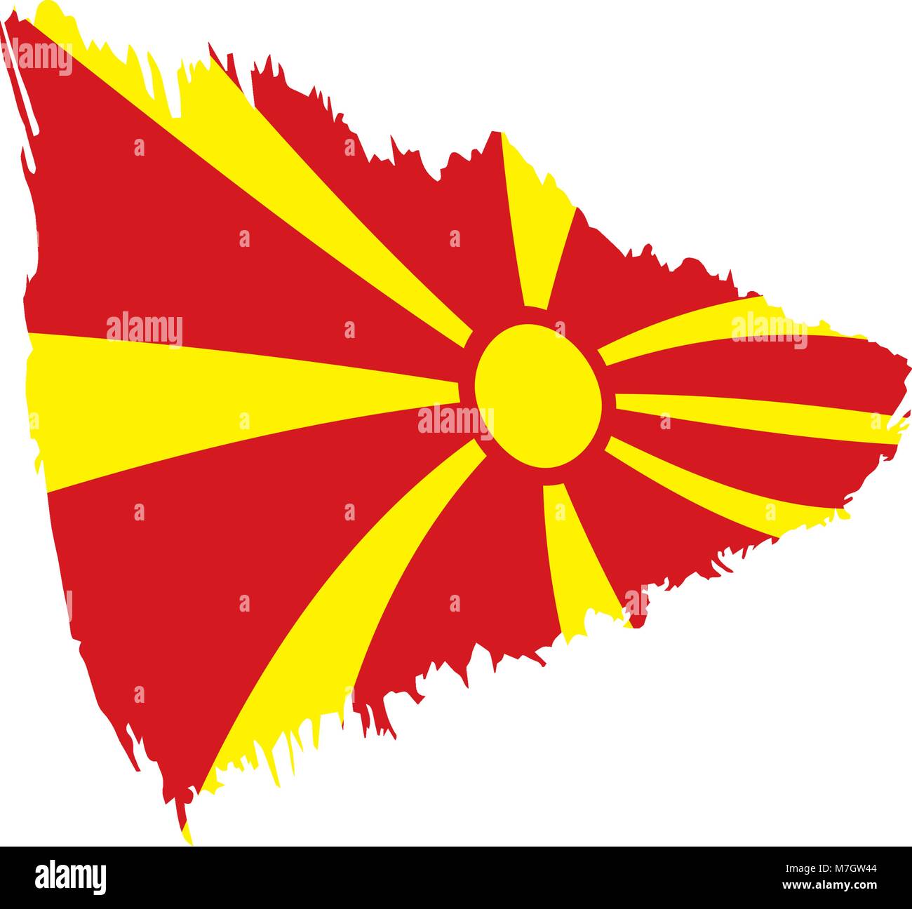 Macedonia flag, vector illustration Stock Vector Image & Art - Alamy