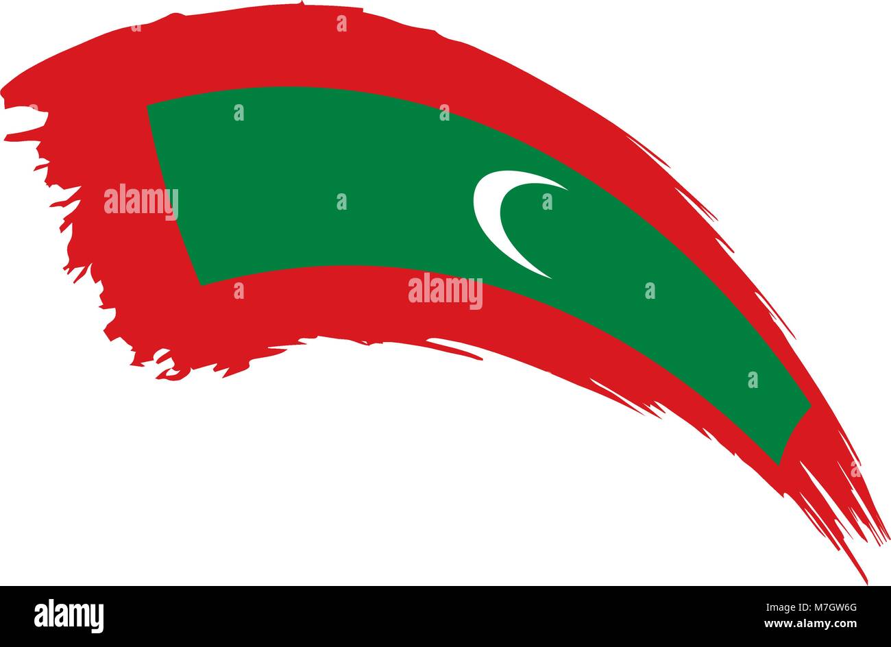 Maldives flag, vector illustration Stock Vector Image & Art - Alamy