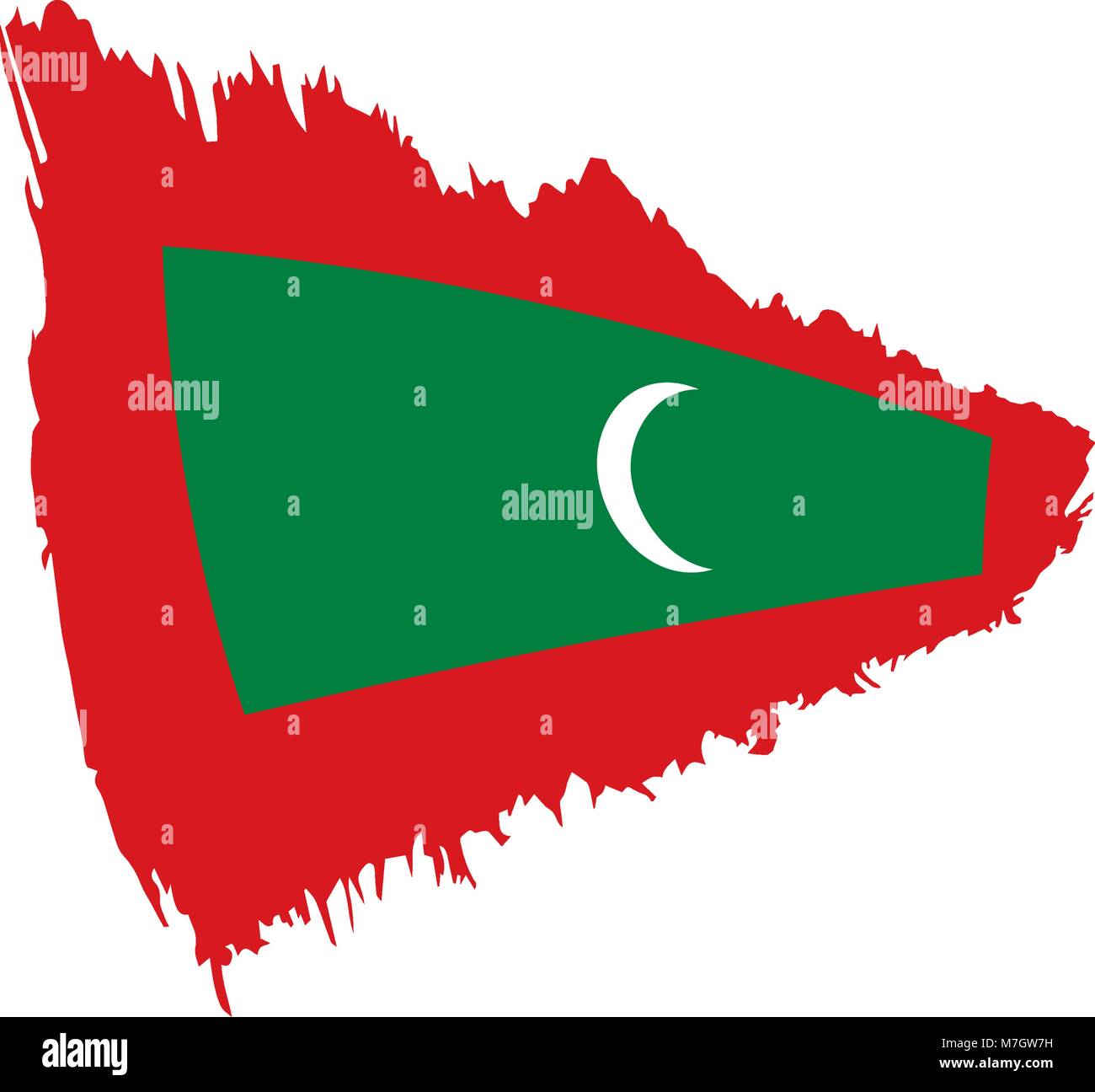 Maldives flag, vector illustration Stock Vector Image & Art - Alamy