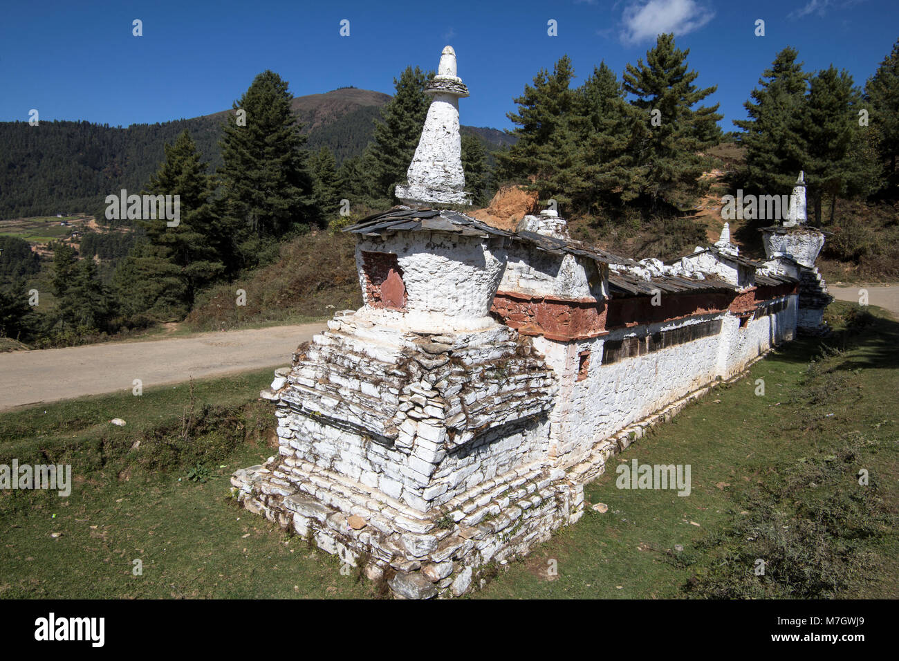Stupa shrine Bhutan Stock Photo - Alamy
