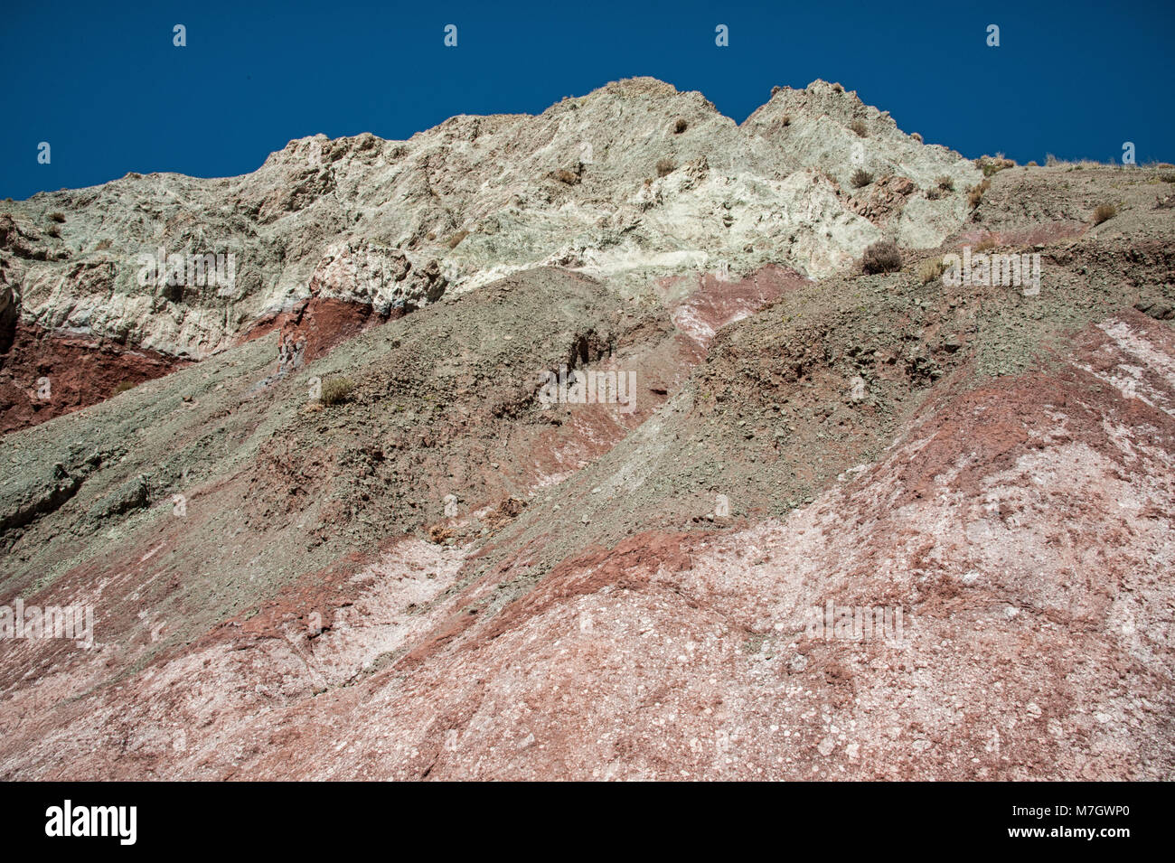 Rainbow Valley (Valle Arcoiris), in the Atacama Desert in Chile. The ...
