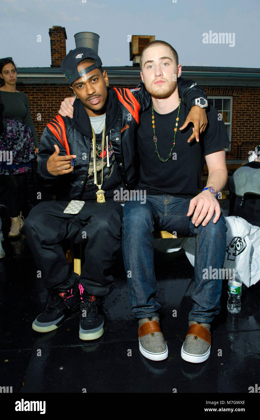 Rapper Big Sean and Mike Posner backstage at the This is 50 Festival at ...