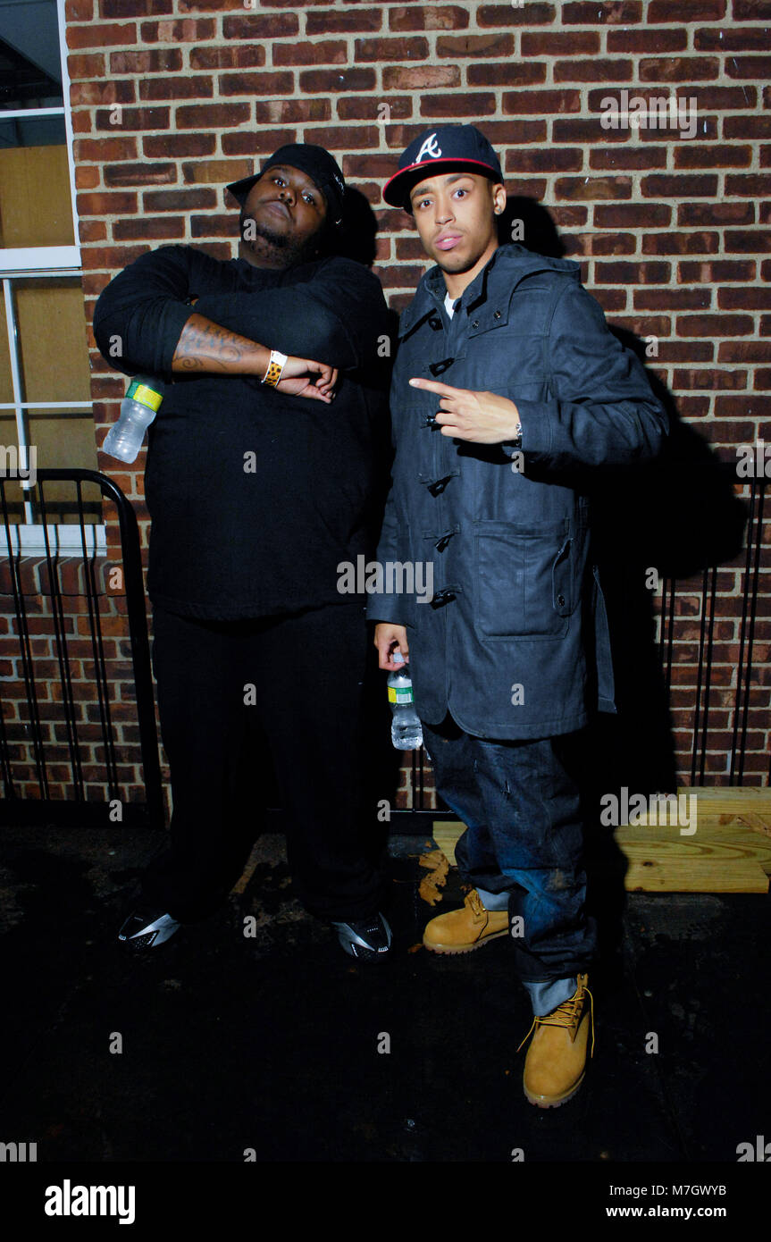 Rapper Cory Gunz (r) backstage portrait at the This is 50 Festival at ...