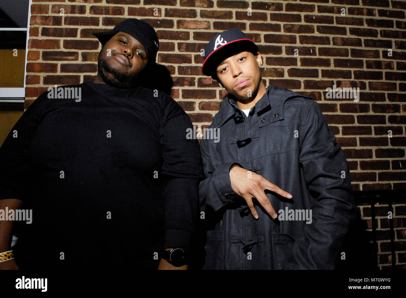 Rapper Cory Gunz (r) backstage portrait at the This is 50 Festival at ...