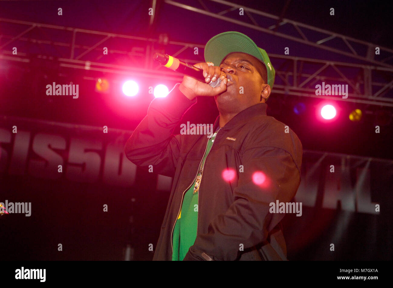 Rapper Leonard Grant aka Uncle Murda performs at the This is 50 ...