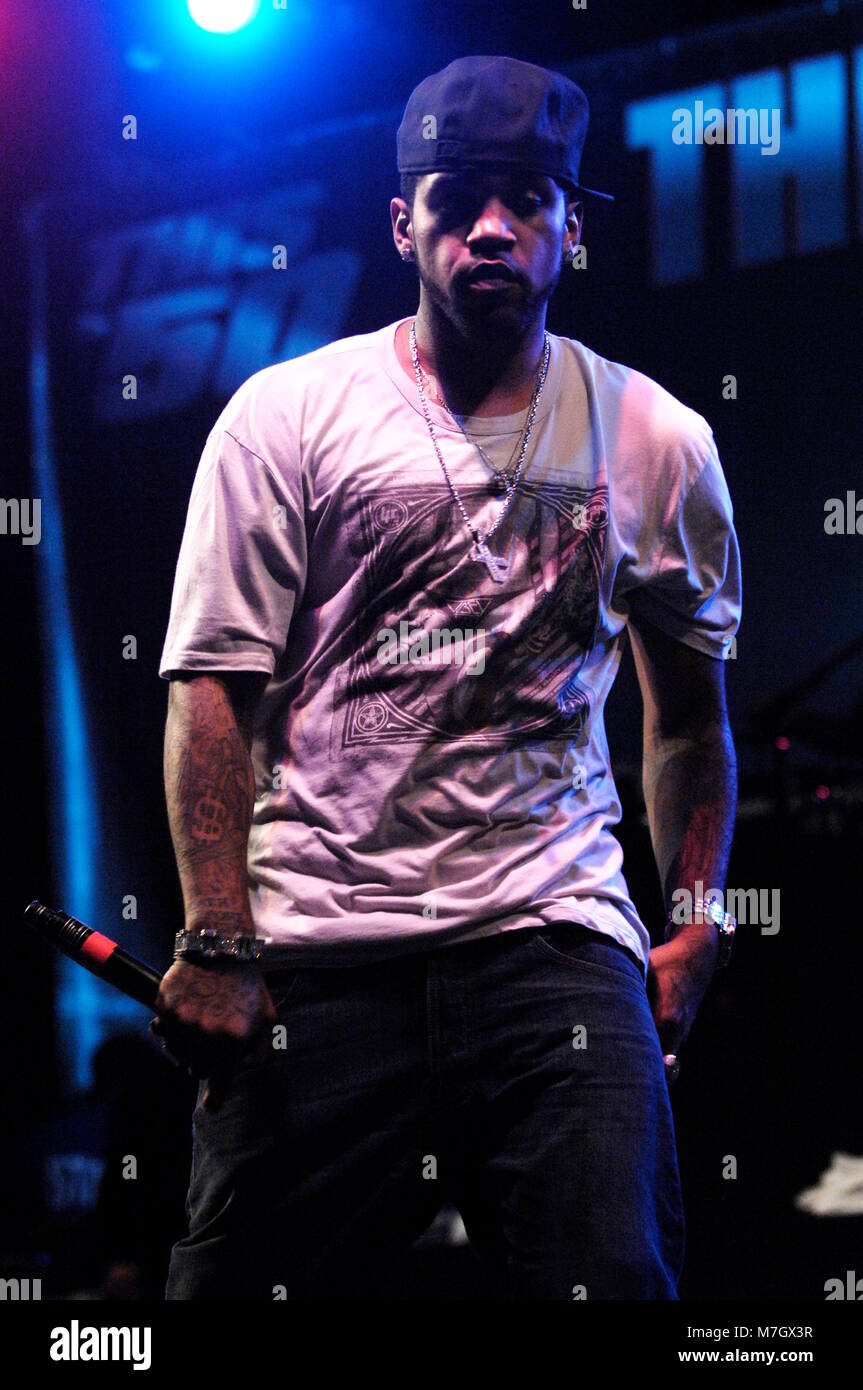 Rapper Lloyd Banks of G-Unit performs at the This is 50 Festival at ...