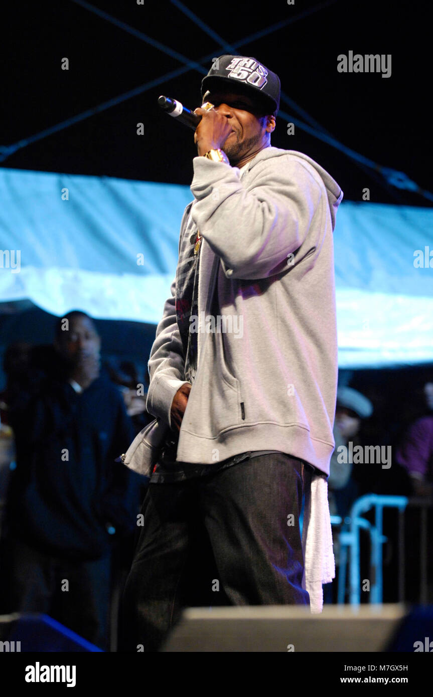 Rapper Curtis "50 Cent" Jackson of G-Unit performs at the This is 50 ...