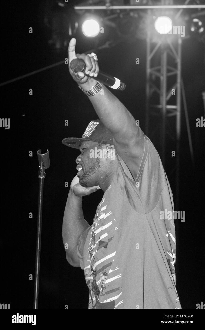 Rapper Curtis "50 Cent" Jackson of G-Unit performs at the This is 50 ...