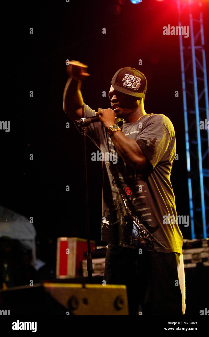 Rapper Curtis "50 Cent" Jackson of G-Unit performs at the This is 50 ...