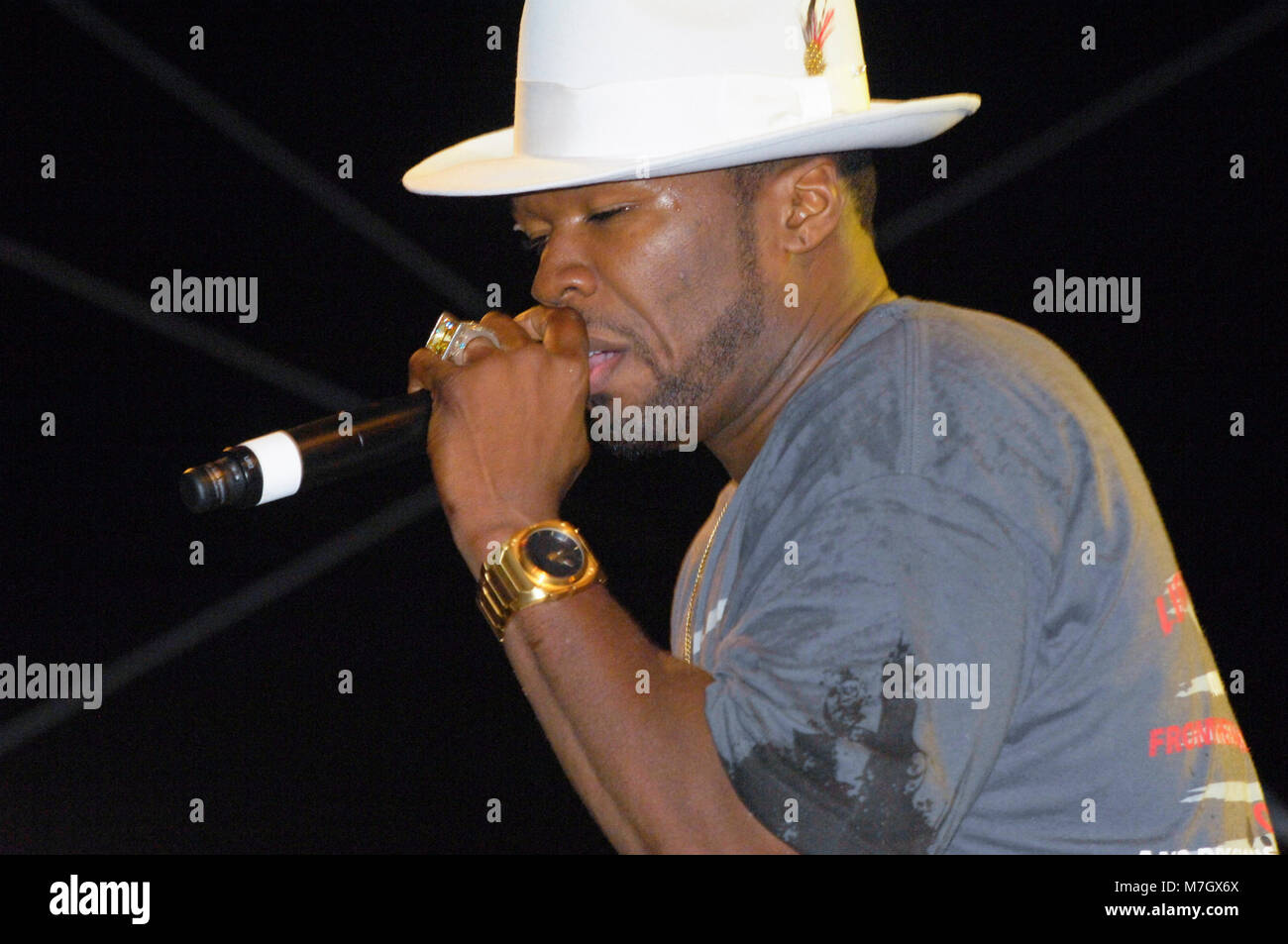 Rapper Curtis "50 Cent" Jackson of G-Unit performs at the This is 50 ...