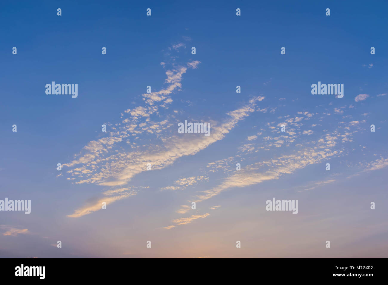The beautiful surface texture of sky clouds in the evening Stock Photo ...