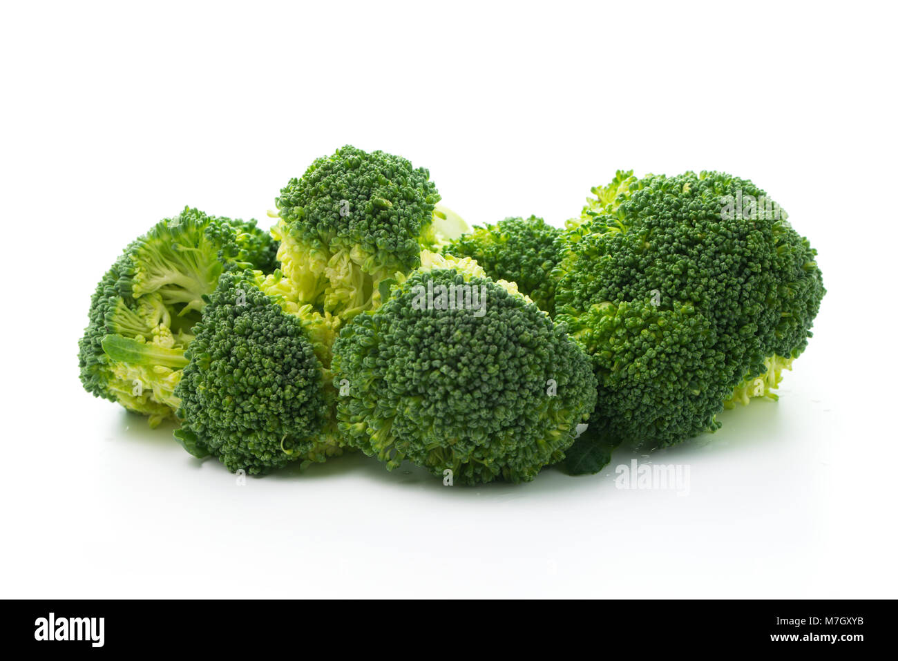 Broccoli isolated on white background Stock Photo - Alamy