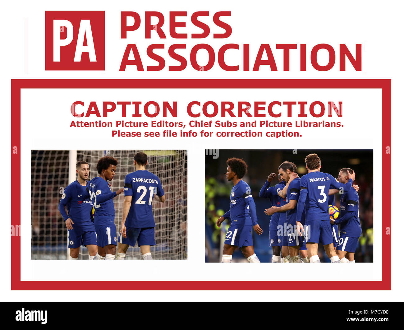 CAPTION CORRECTION CHANGING GOAL SCORER IN IMAGES WILL BE RETRANSMITTED ...