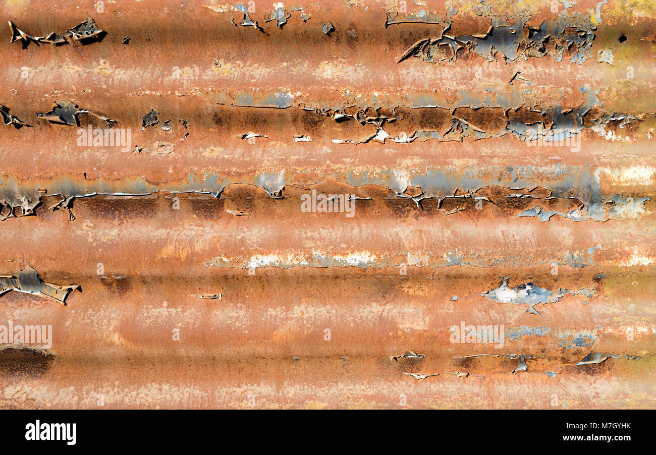 rusty corrugated sheet iron surface Stock Photo - Alamy