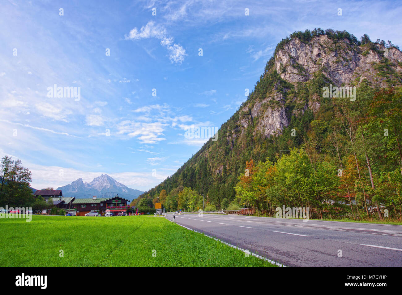 road in the Alps of Germany. Berchtesgaden highway Stock Photo - Alamy